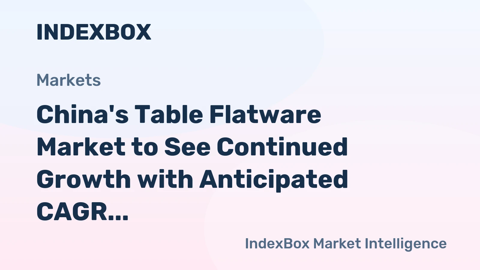 China's Table Flatware Market to See Continued Growth with Anticipated CAGR of +3.2% from 2024-2035