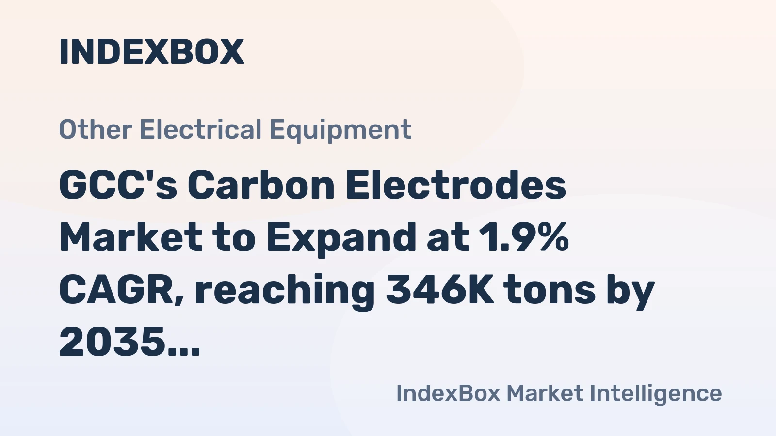 GCC's Carbon Electrodes Market to Expand at 1.9% CAGR, reaching 346K tons by 2035