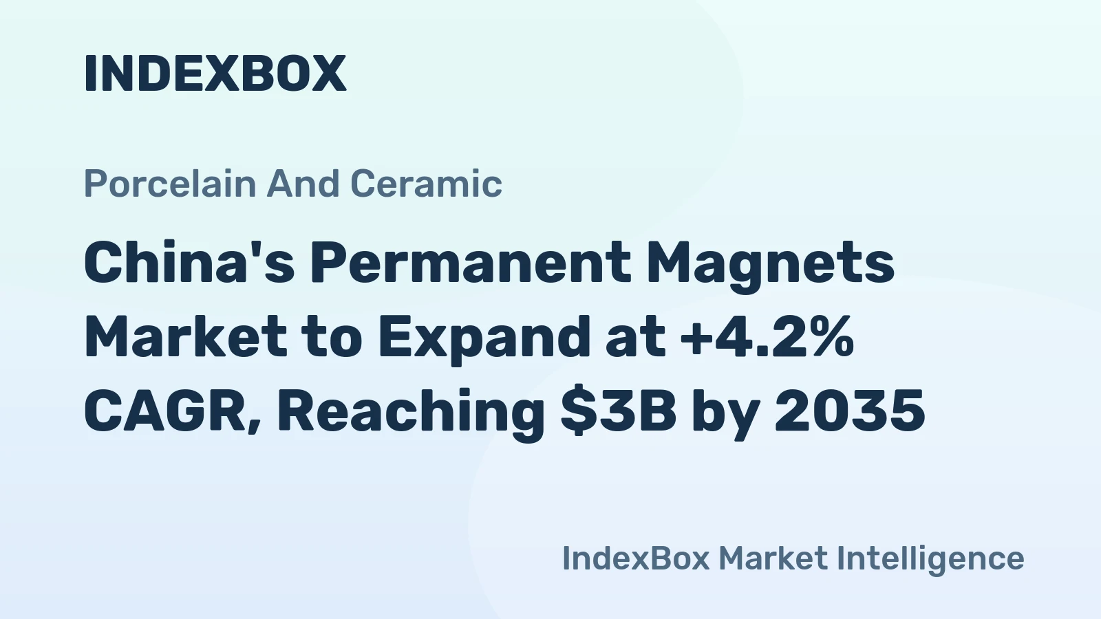 China's Permanent Magnets Market to Expand at +4.2% CAGR, Reaching $3B by 2035