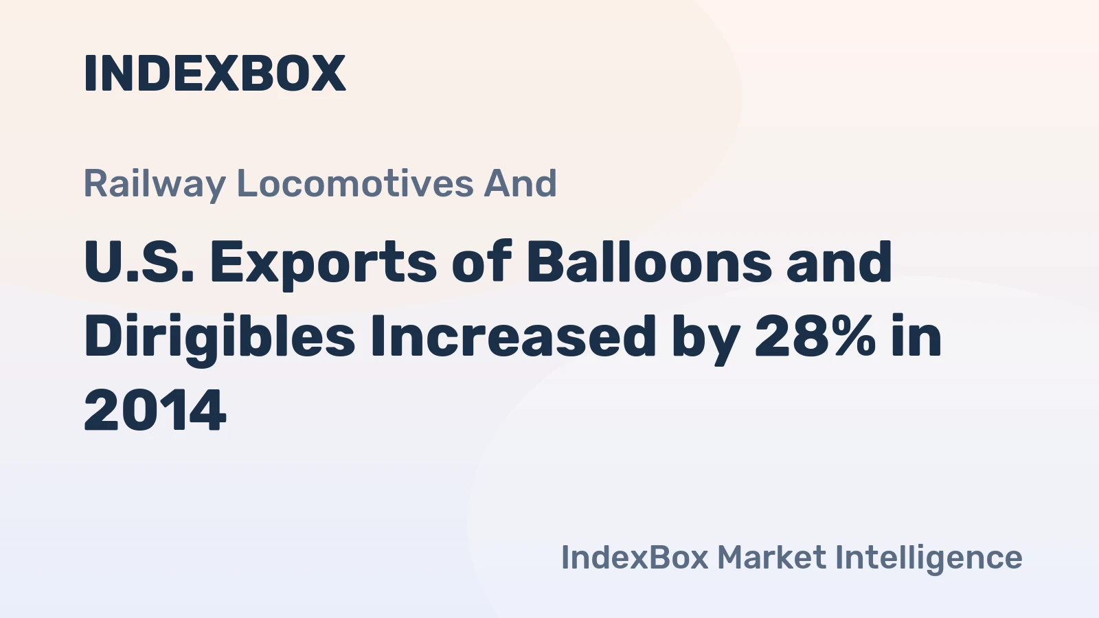 U.S. Exports of Balloons and Dirigibles Increased by 28% in 2014
