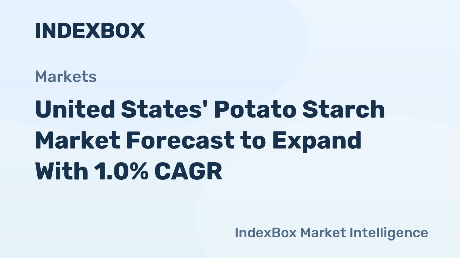 United States' Potato Starch Market Forecast to Expand With 1.0% CAGR