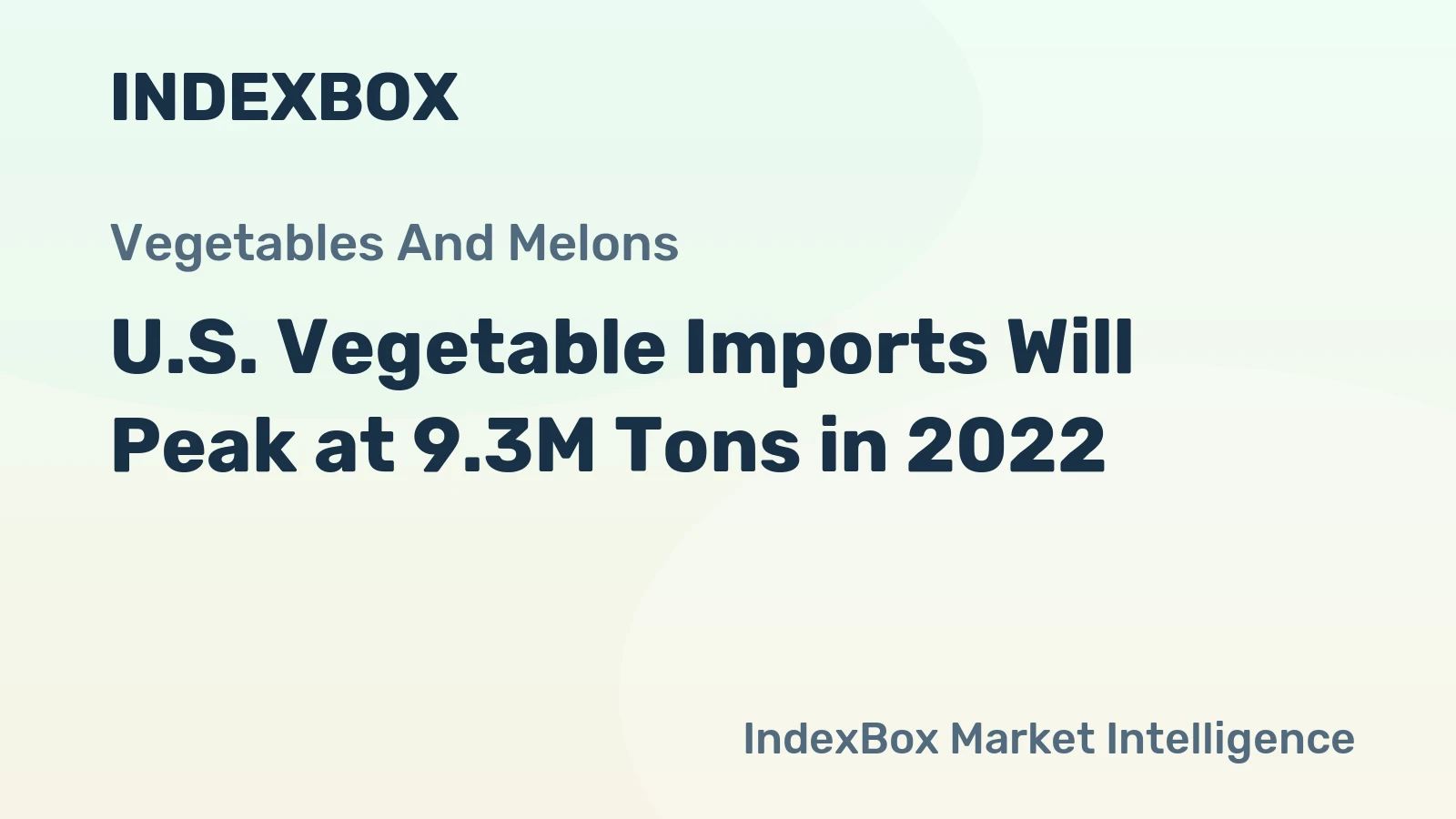 U.S. Vegetable Imports Will Peak at 9.3M Tons in 2022