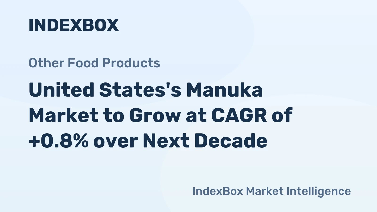 United States's Manuka Market to Grow at CAGR of +0.8% over Next Decade