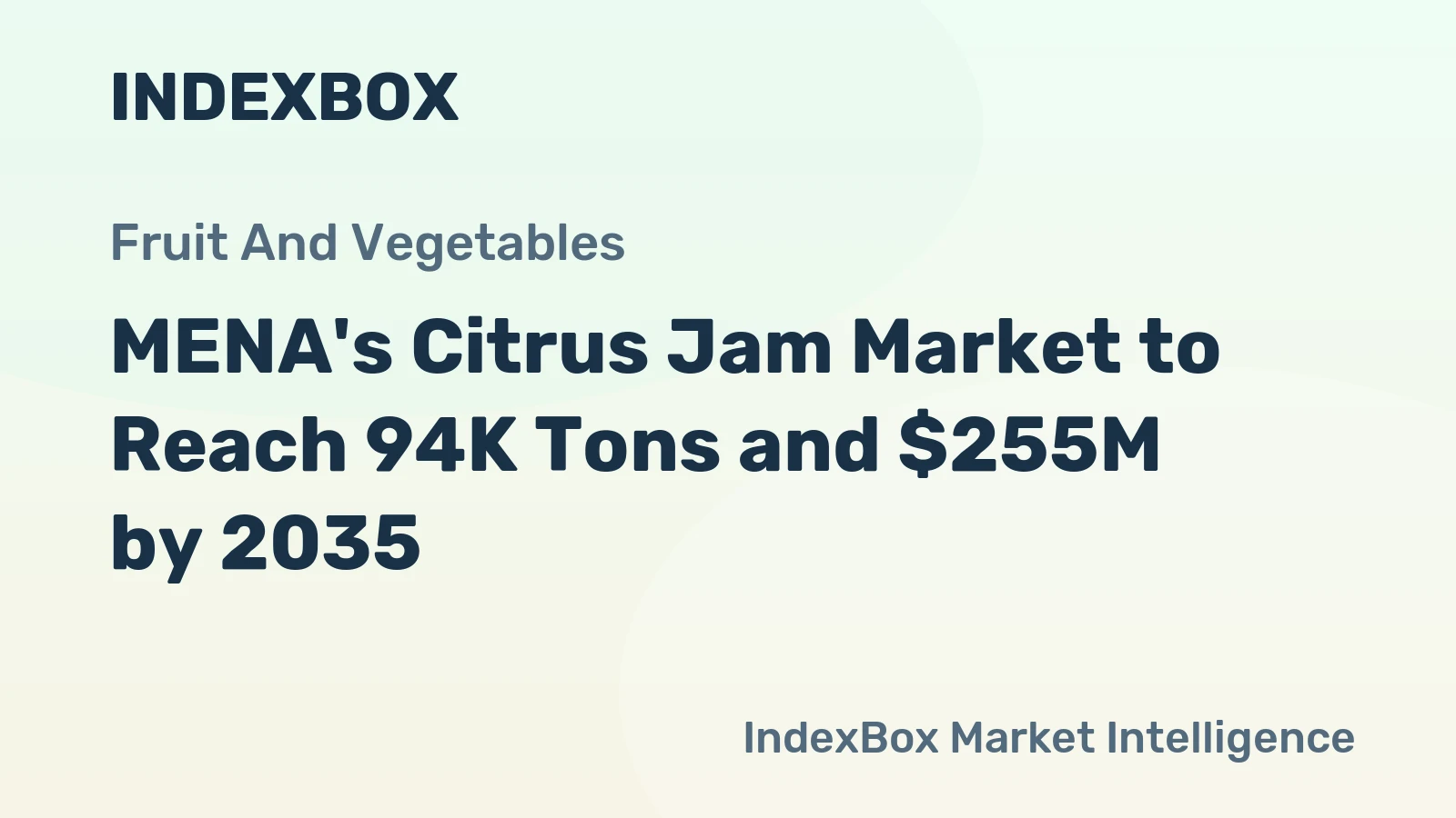 MENA's Citrus Jam Market to Reach 94K Tons and $255M by 2035