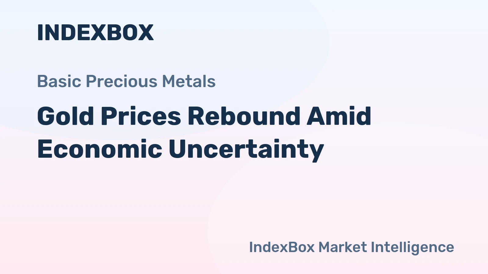 Gold Prices Rebound Amid Economic Uncertainty