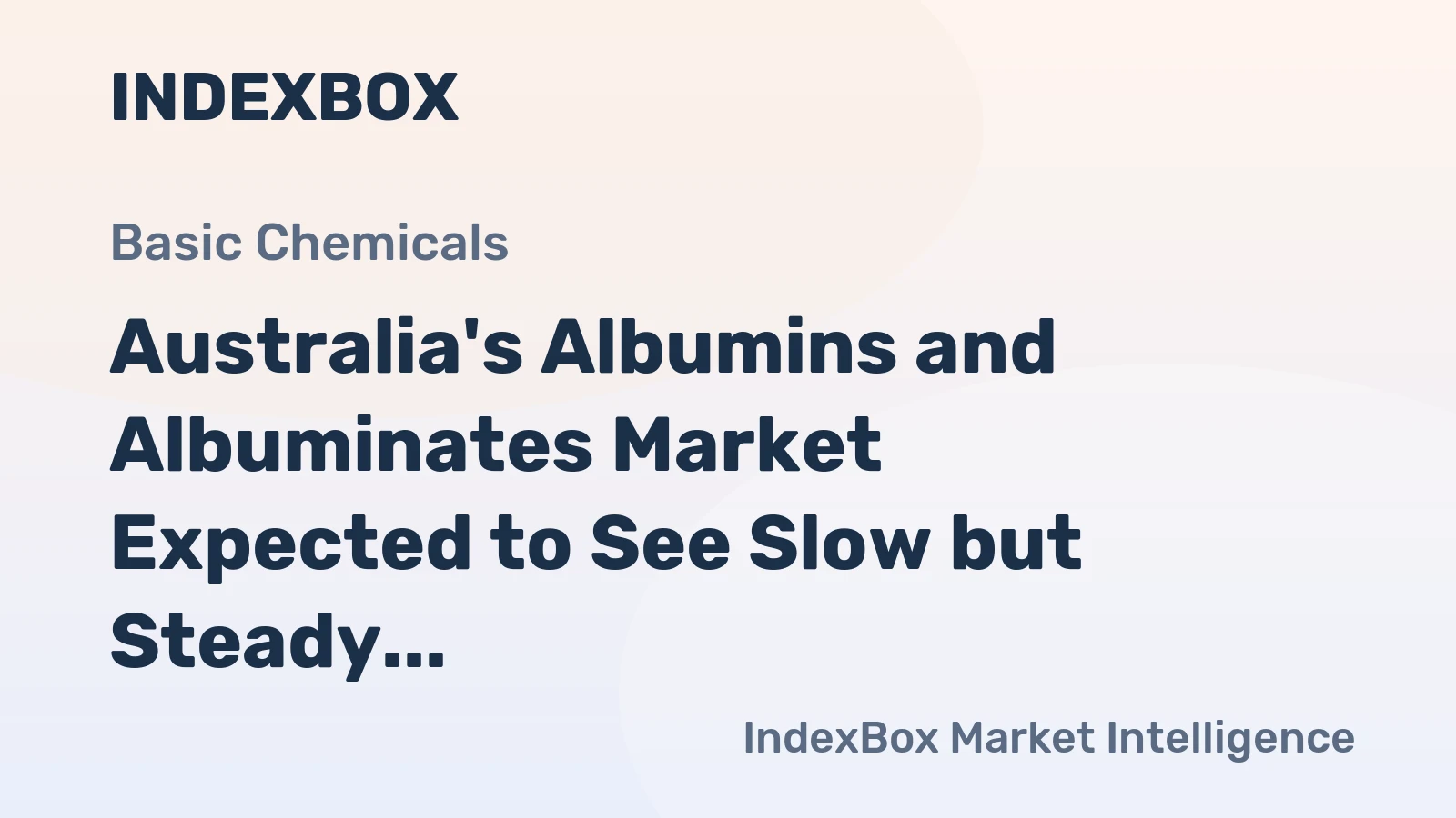Australia's Albumins and Albuminates Market Expected to See Slow but Steady Growth with +1.7% CAGR from 2024 to 2035