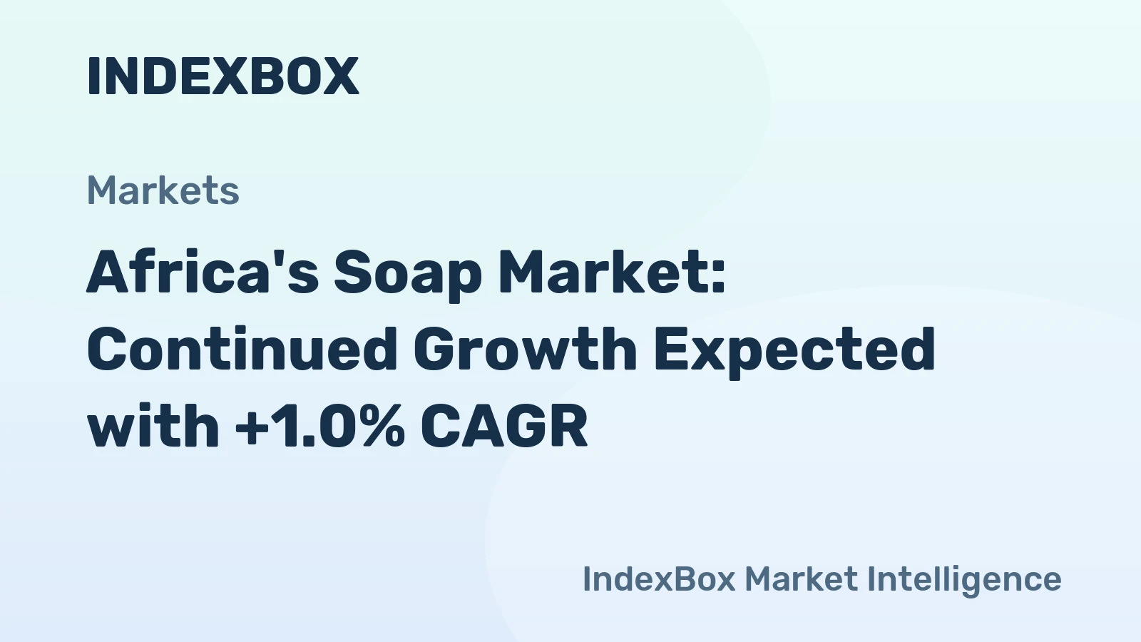 Africa's Soap Market: Continued Growth Expected with +1.0% CAGR