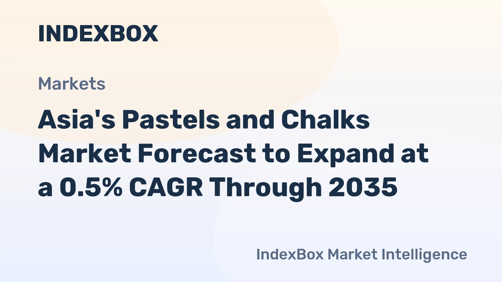 Asia's Pastels and Chalks Market Forecast to Expand at a 0.5% CAGR Through 2035