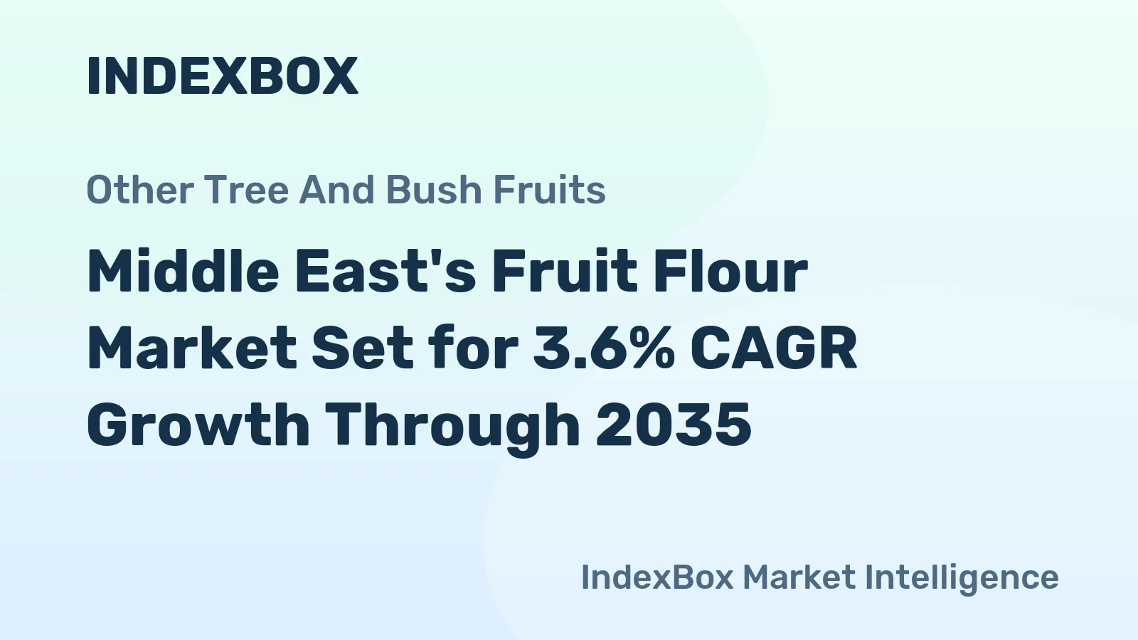 Middle East's Fruit Flour Market Set for 3.6% CAGR Growth Through 2035