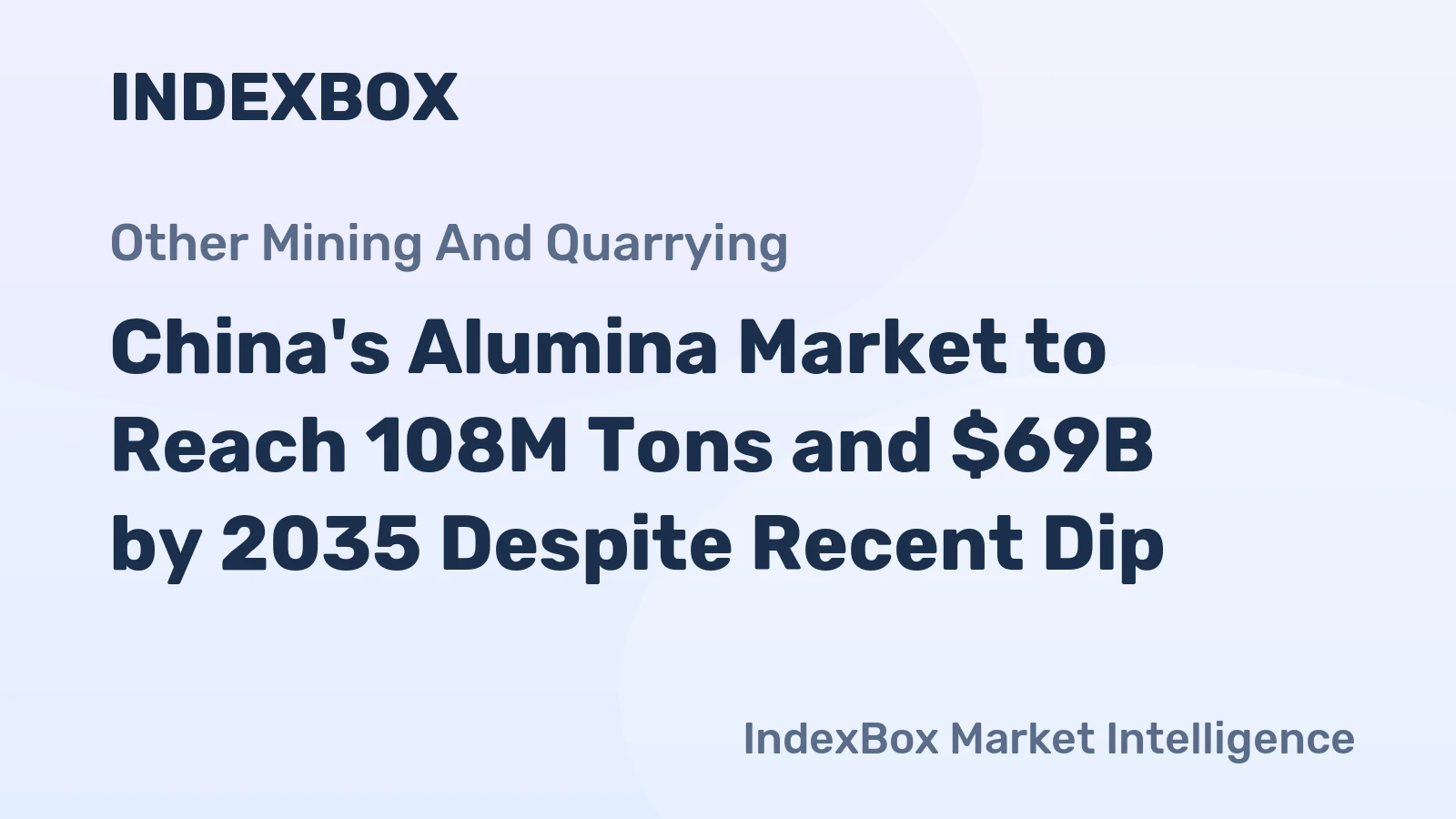 China's Alumina Market to Reach 108M Tons and $69B by 2035 Despite Recent Dip