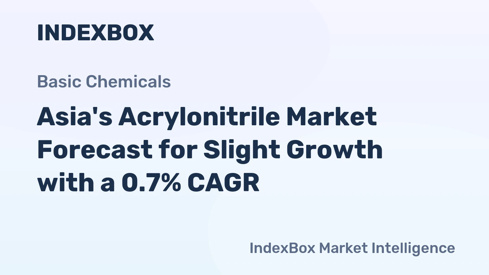 Asia's Acrylonitrile Market Forecast for Slight Growth with a 0.7% CAGR