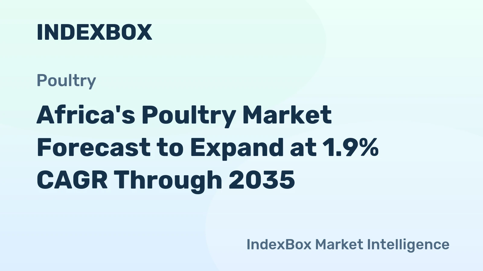 Africa's Poultry Market Forecast to Expand at 1.9% CAGR Through 2035
