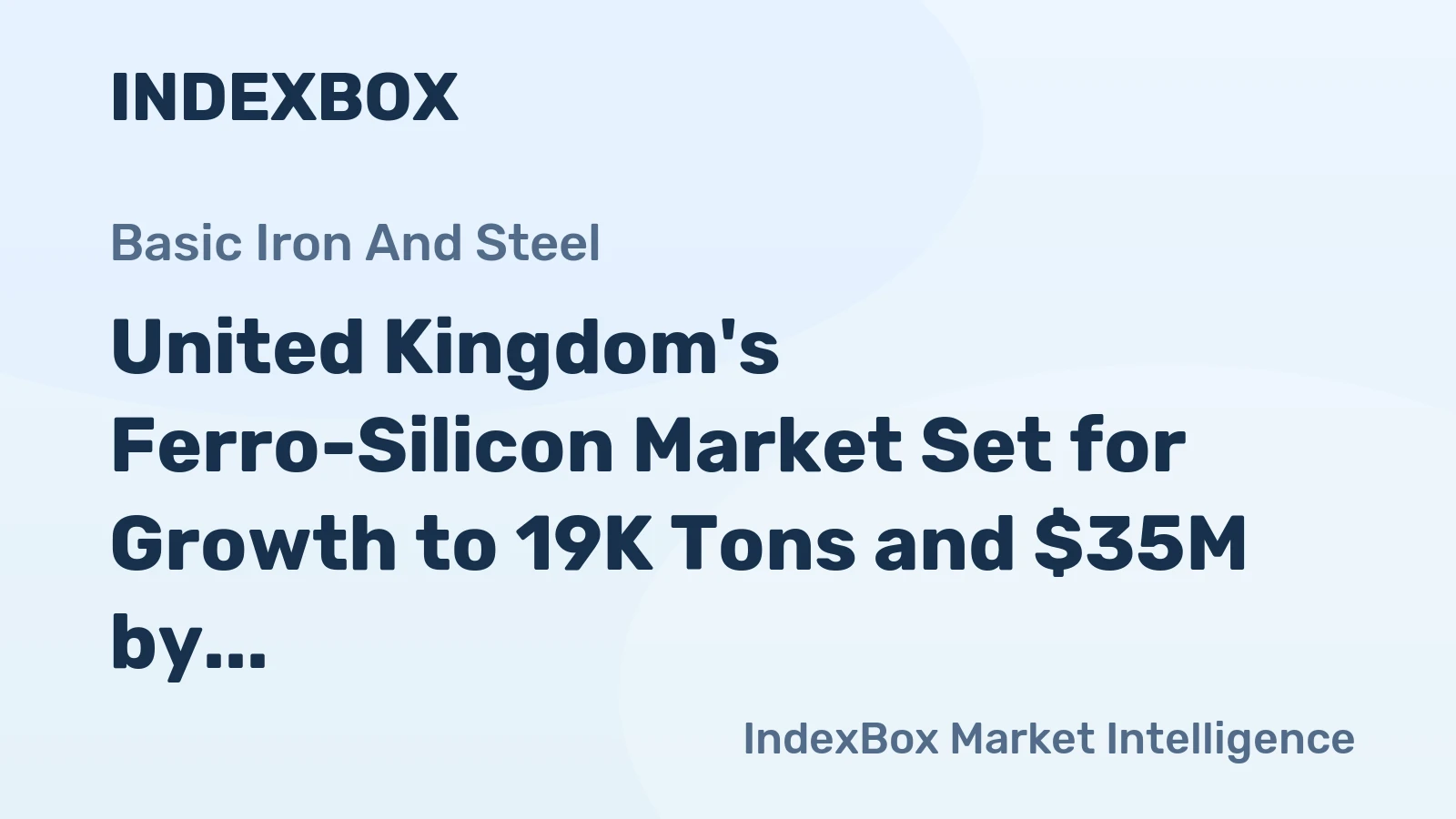 United Kingdom's Ferro-Silicon Market Set for Growth to 19K Tons and $35M by 2035