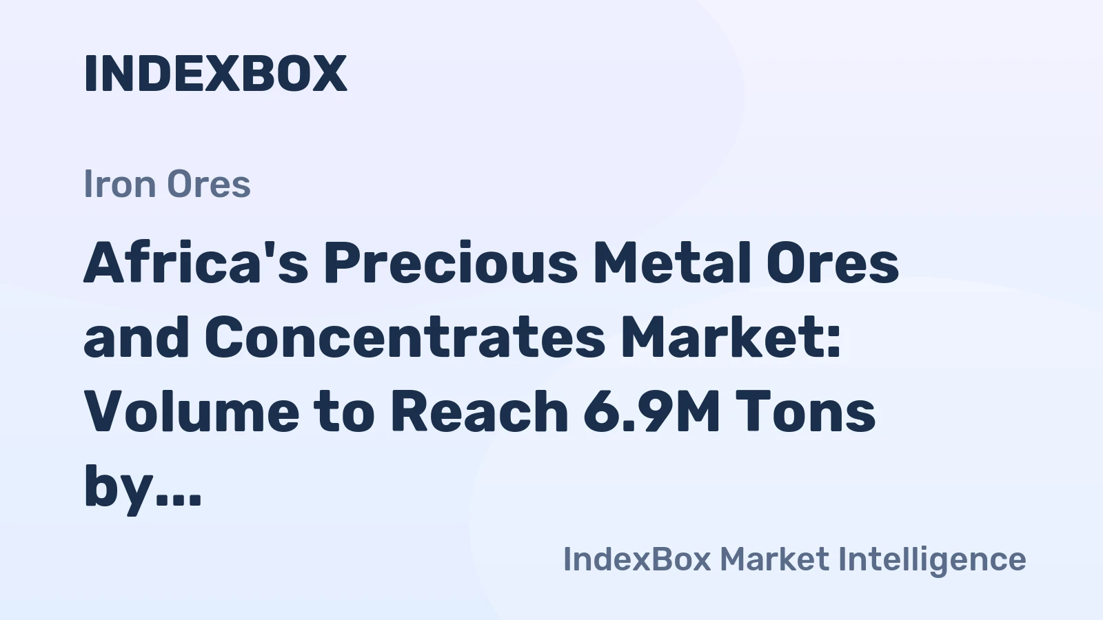 Africa's Precious Metal Ores and Concentrates Market: Volume to Reach 6.9M Tons by 2035, Value to Hit $150.7B
