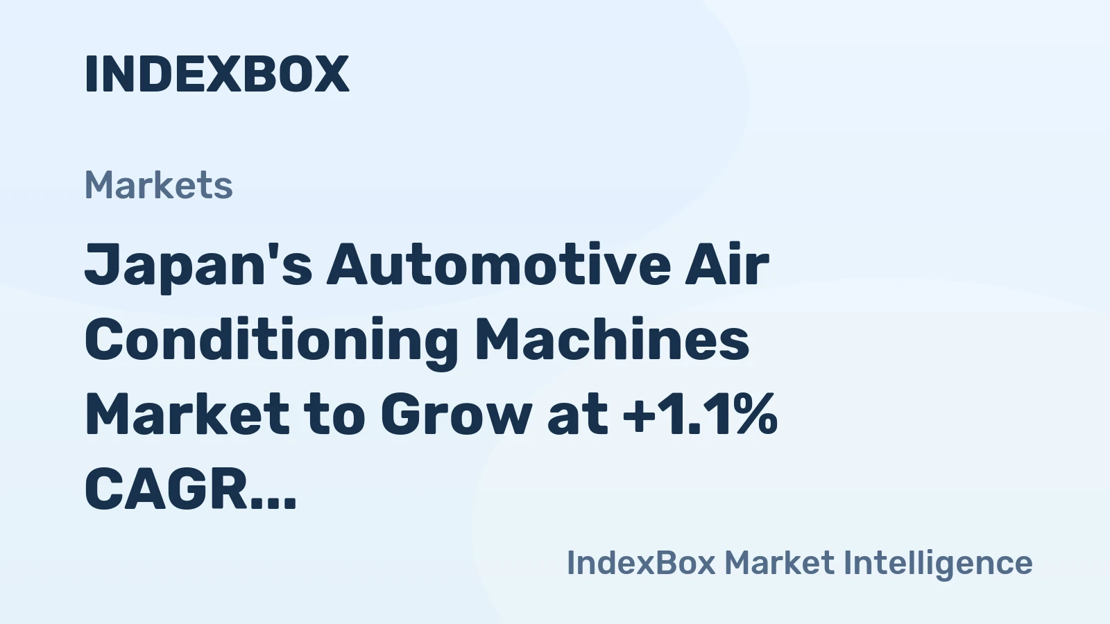 Japan's Automotive Air Conditioning Machines Market to Grow at +1.1% CAGR, Reaching 14M Units by 2035