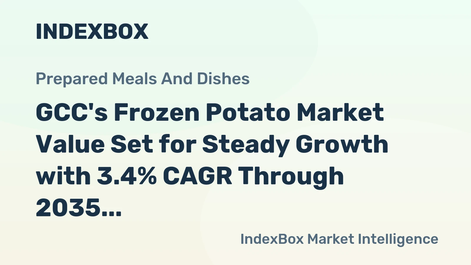 GCC's Frozen Potato Market Value Set for Steady Growth with 3.4% CAGR Through 2035