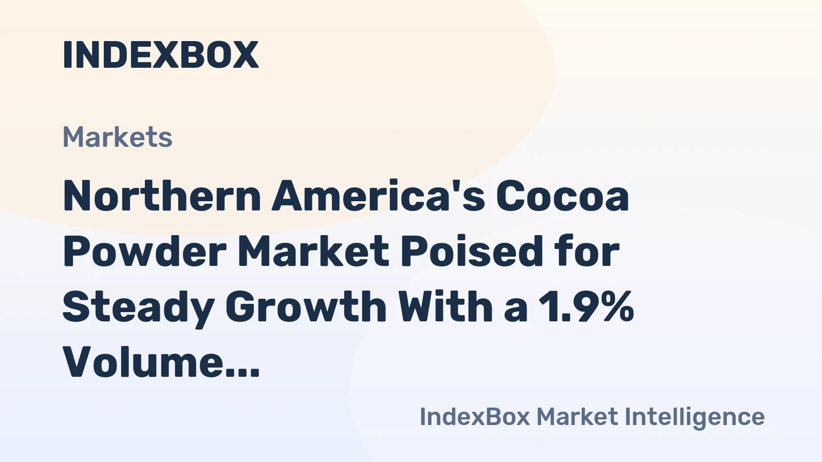 Northern America's Cocoa Powder Market Poised for Steady Growth With a 1.9% Volume CAGR Through 2035