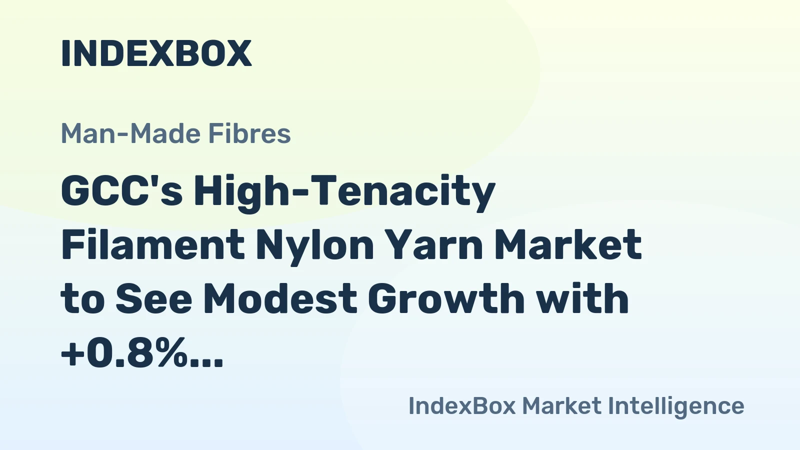 GCC's High-Tenacity Filament Nylon Yarn Market to See Modest Growth with +0.8% CAGR