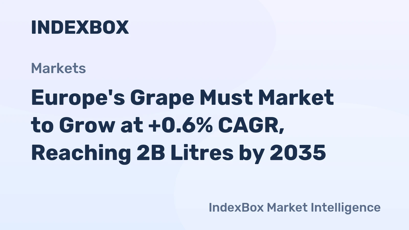 Europe's Grape Must Market to Grow at +0.6% CAGR, Reaching 2B Litres by 2035
