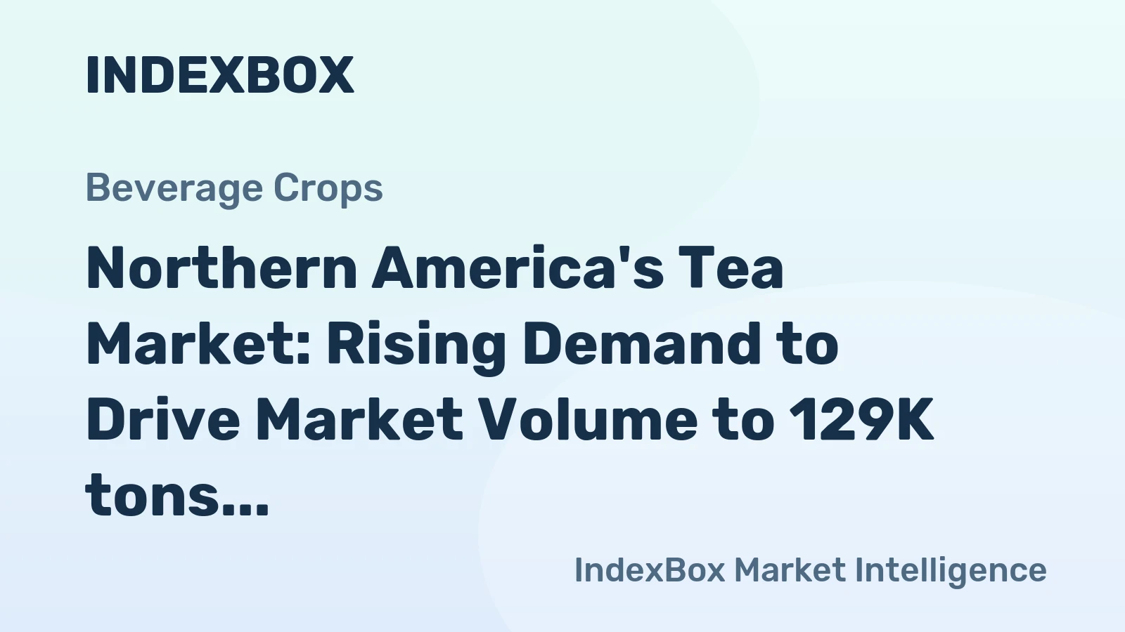 Northern America's Tea Market: Rising Demand to Drive Market Volume to 129K tons and Market Value to $666M by 2035