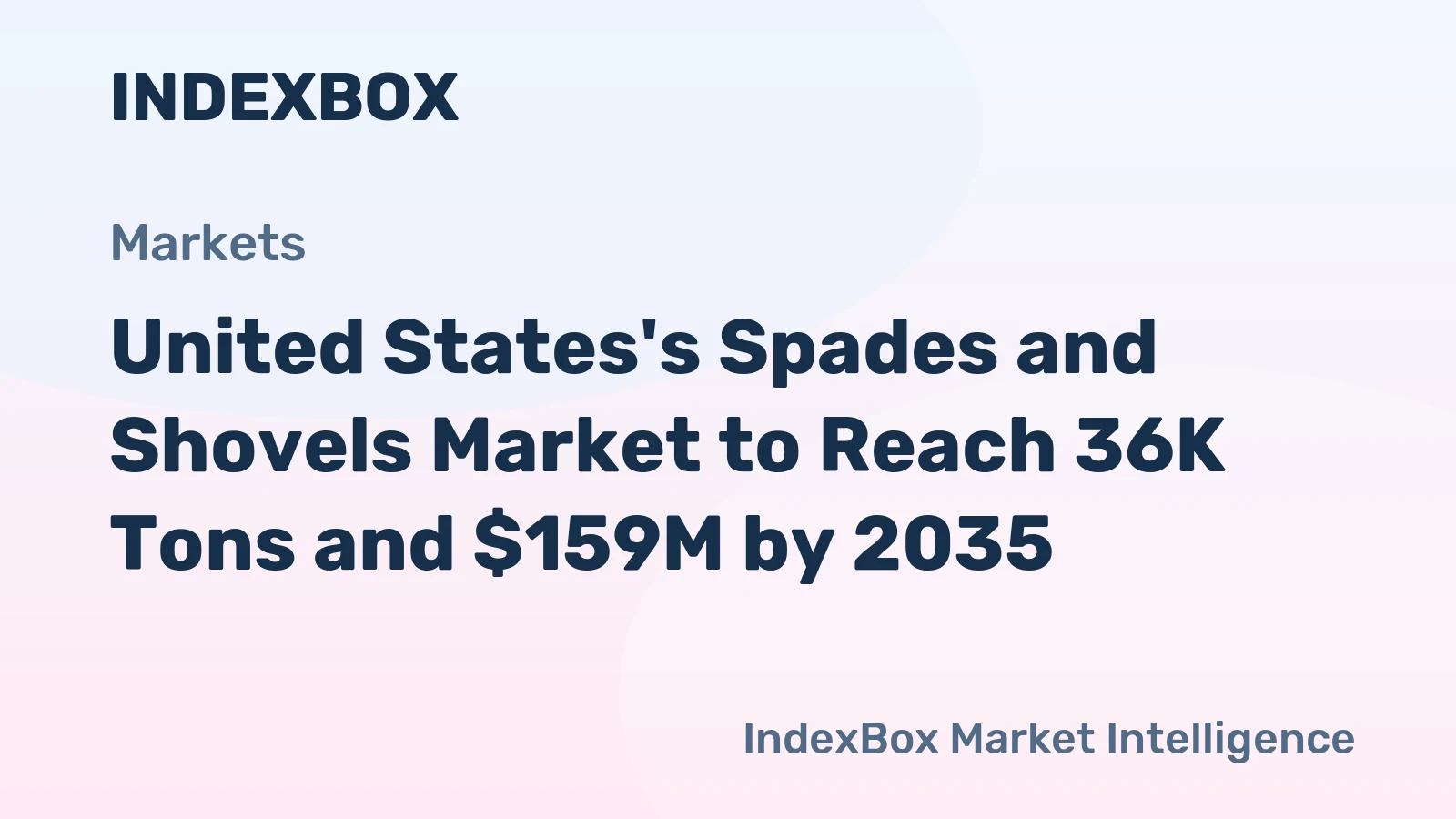 United States's Spades and Shovels Market to Reach 36K Tons and $159M by 2035