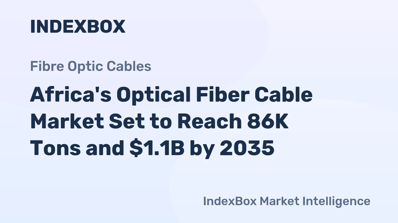 Africa's Optical Fiber Cable Market Set to Reach 86K Tons and $1.1B by 2035