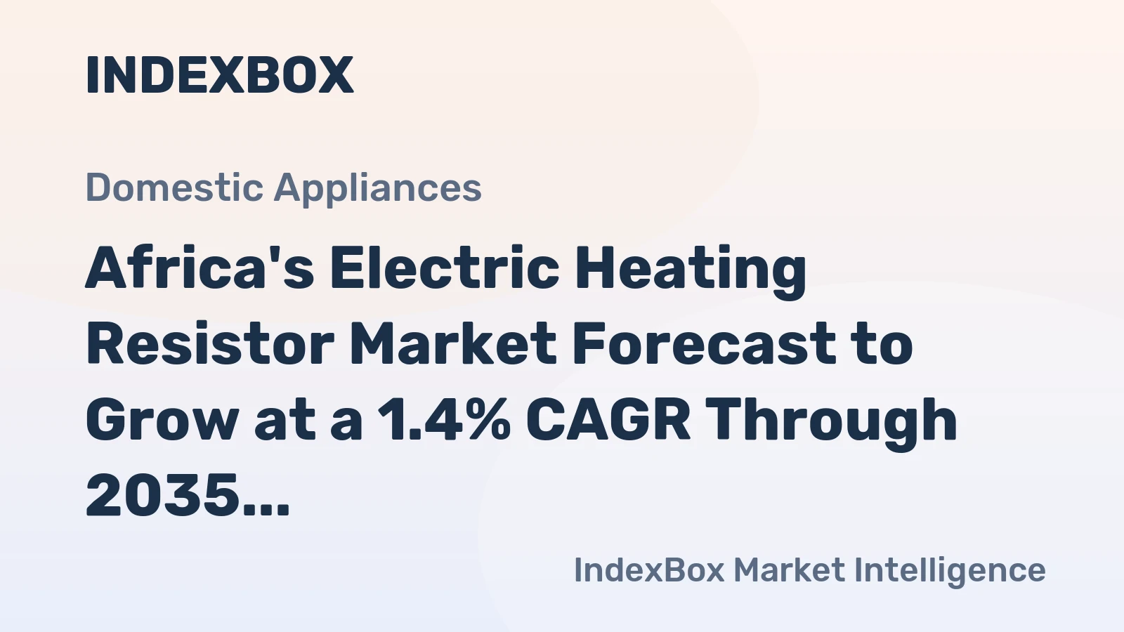 Africa's Electric Heating Resistor Market Forecast to Grow at a 1.4% CAGR Through 2035