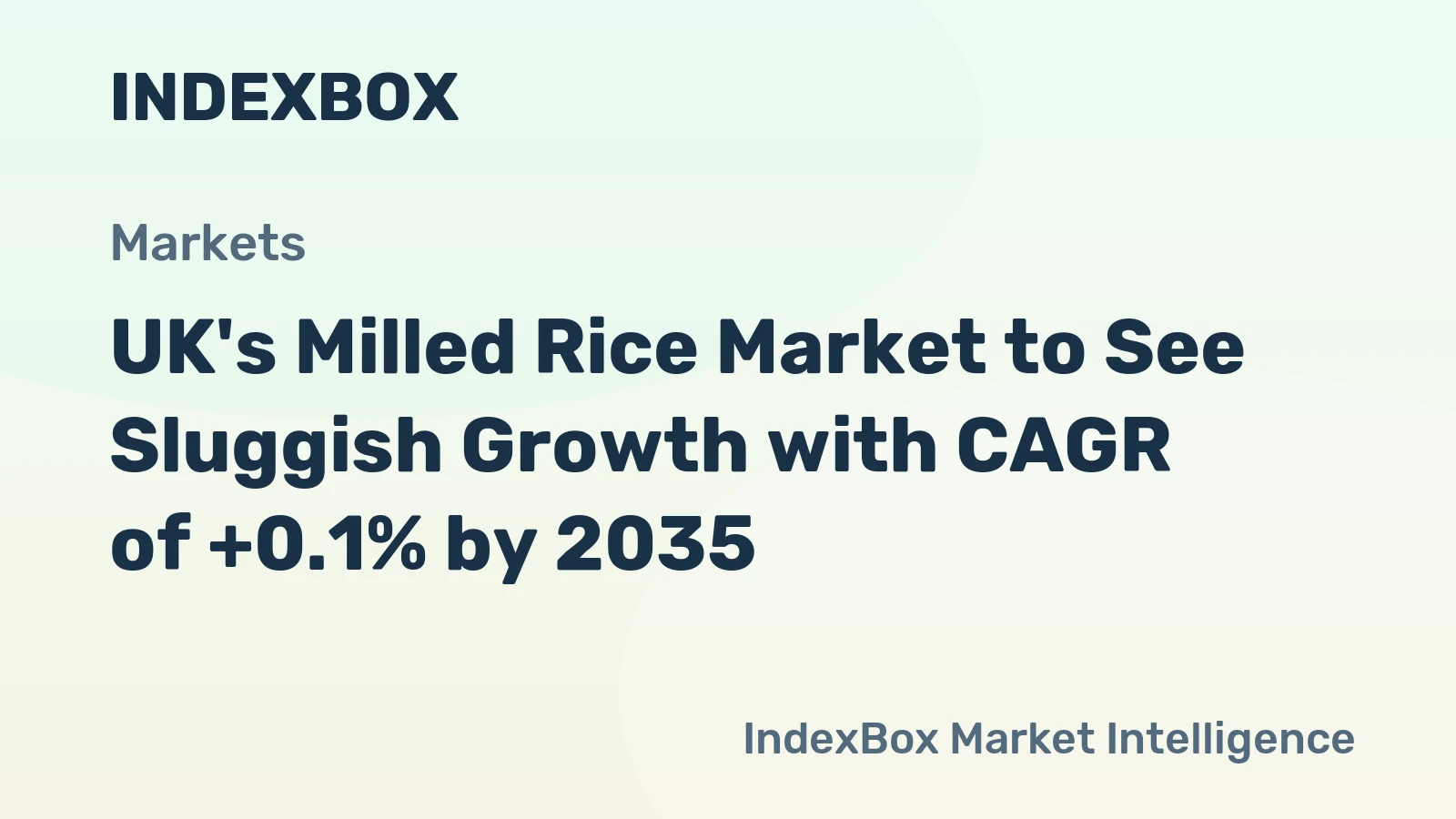 UK's Milled Rice Market to See Sluggish Growth with CAGR of +0.1% by 2035