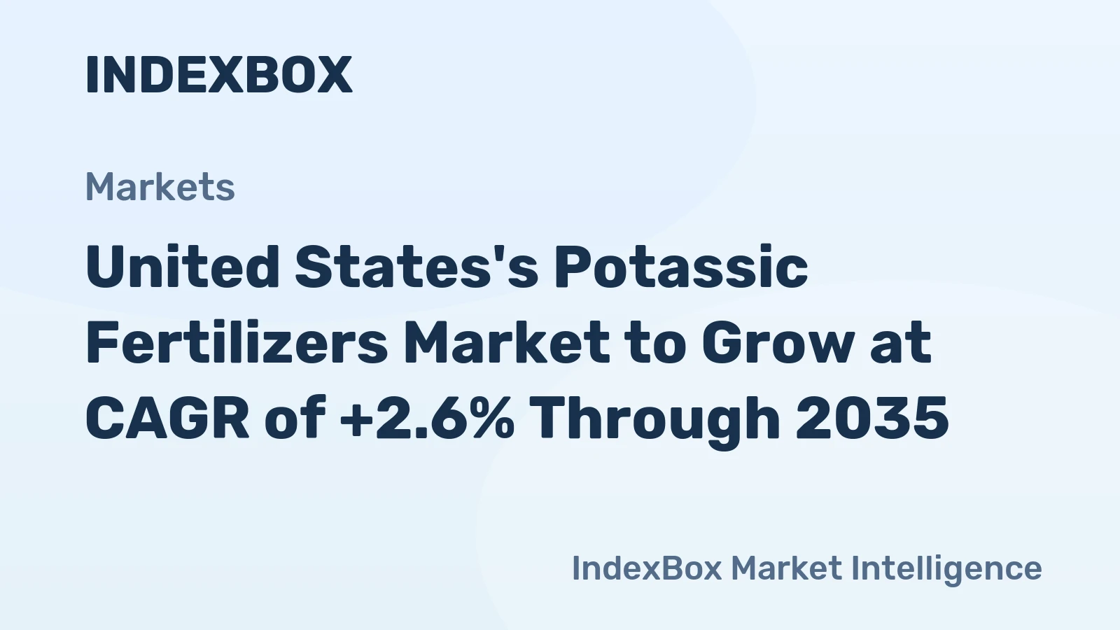 United States's Potassic Fertilizers Market to Grow at CAGR of +2.6% Through 2035