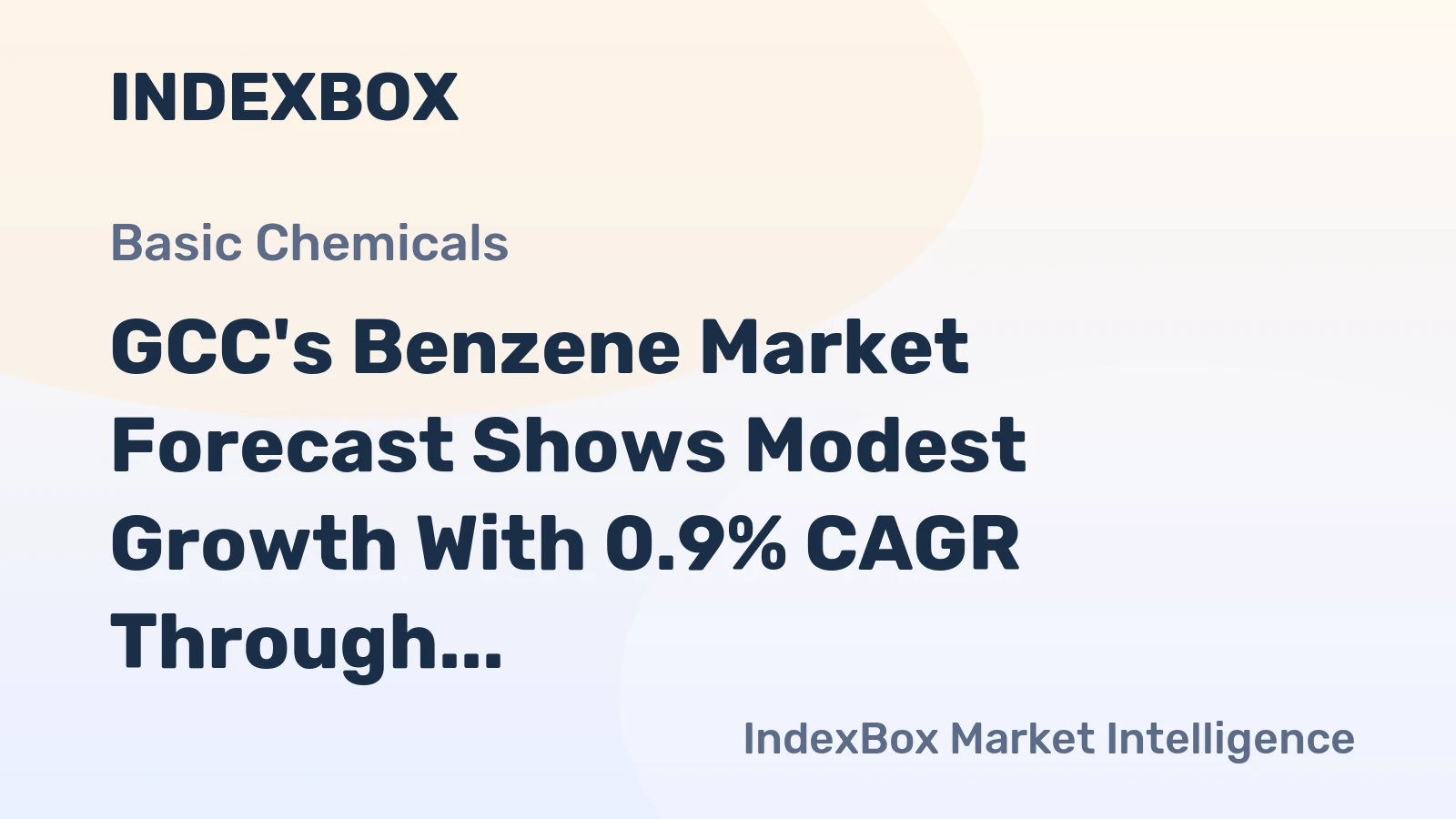 GCC's Benzene Market Forecast Shows Modest Growth With 0.9% CAGR Through 2035