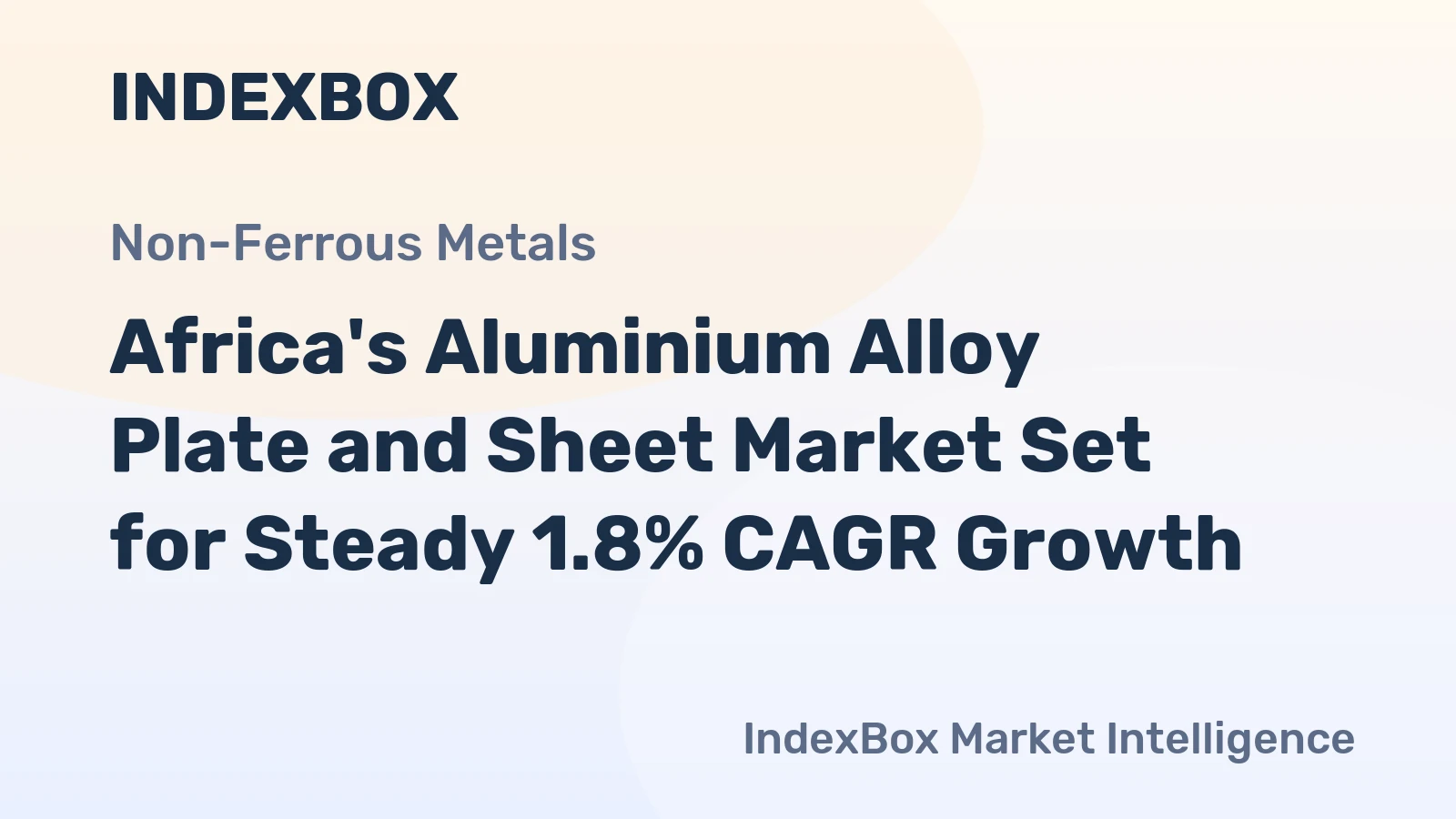 Africa's Aluminium Alloy Plate and Sheet Market Set for Steady 1.8% CAGR Growth