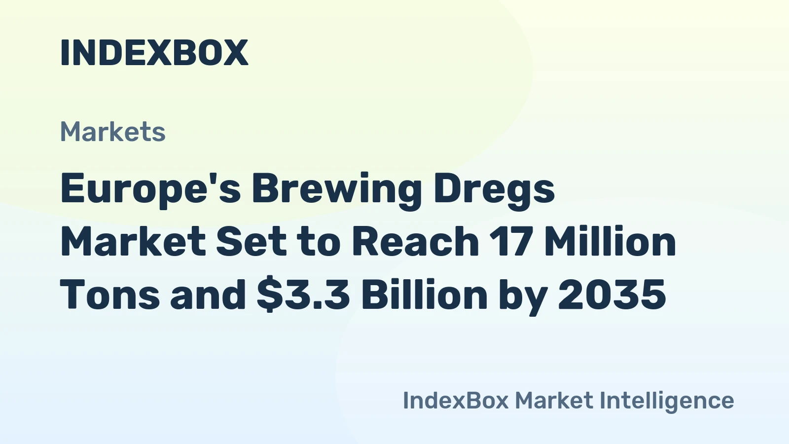 Europe's Brewing Dregs Market Set to Reach 17 Million Tons and $3.3 Billion by 2035