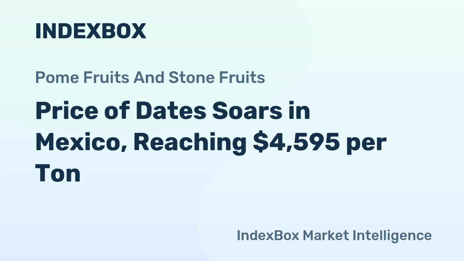 Price of Dates Soars in Mexico, Reaching $4,595 per Ton