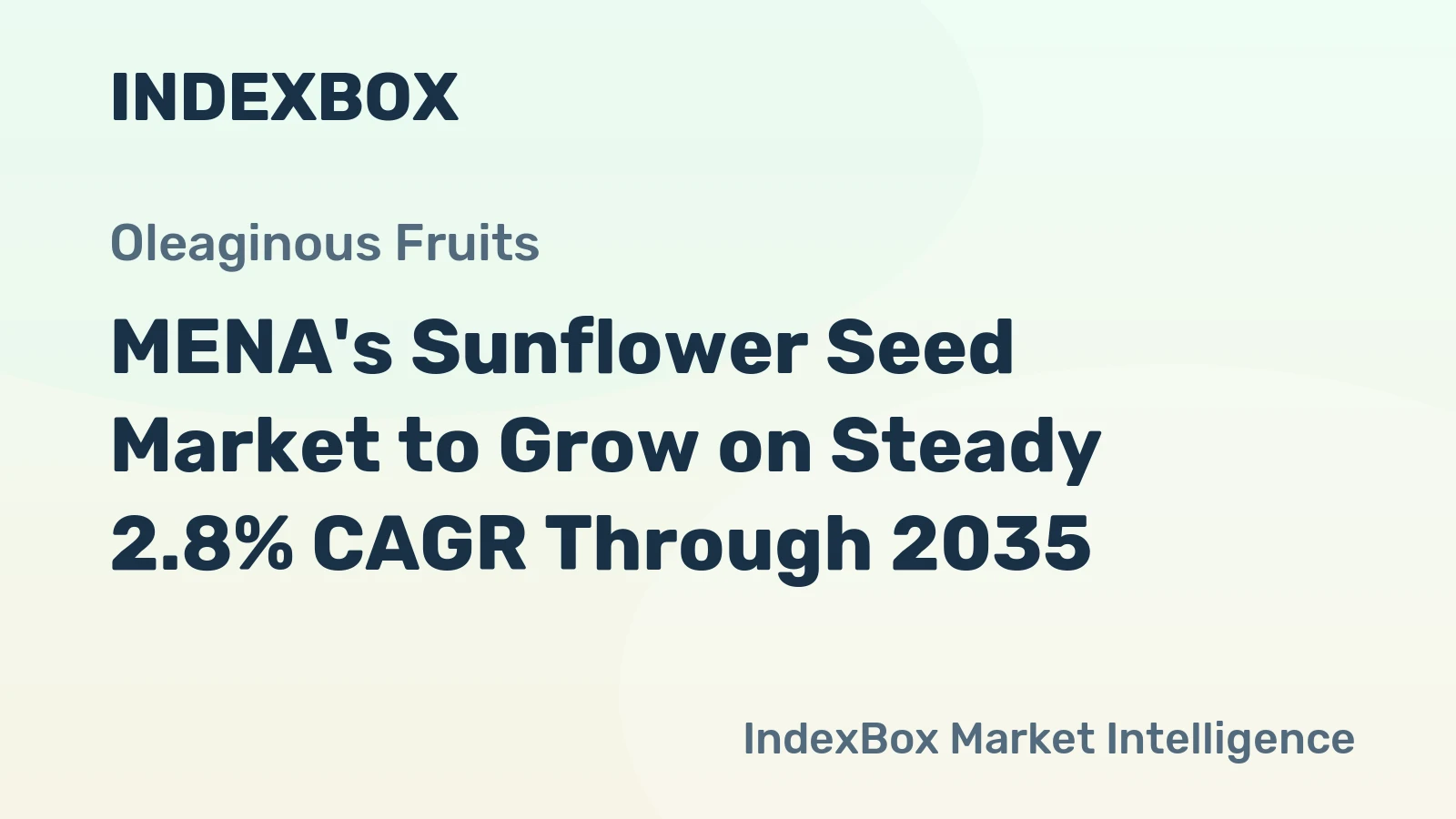MENA's Sunflower Seed Market to Grow on Steady 2.8% CAGR Through 2035