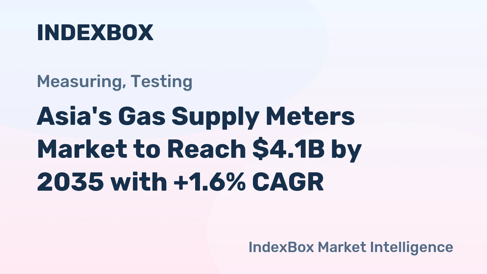 Asia's Gas Supply Meters Market to Reach $4.1B by 2035 with +1.6% CAGR