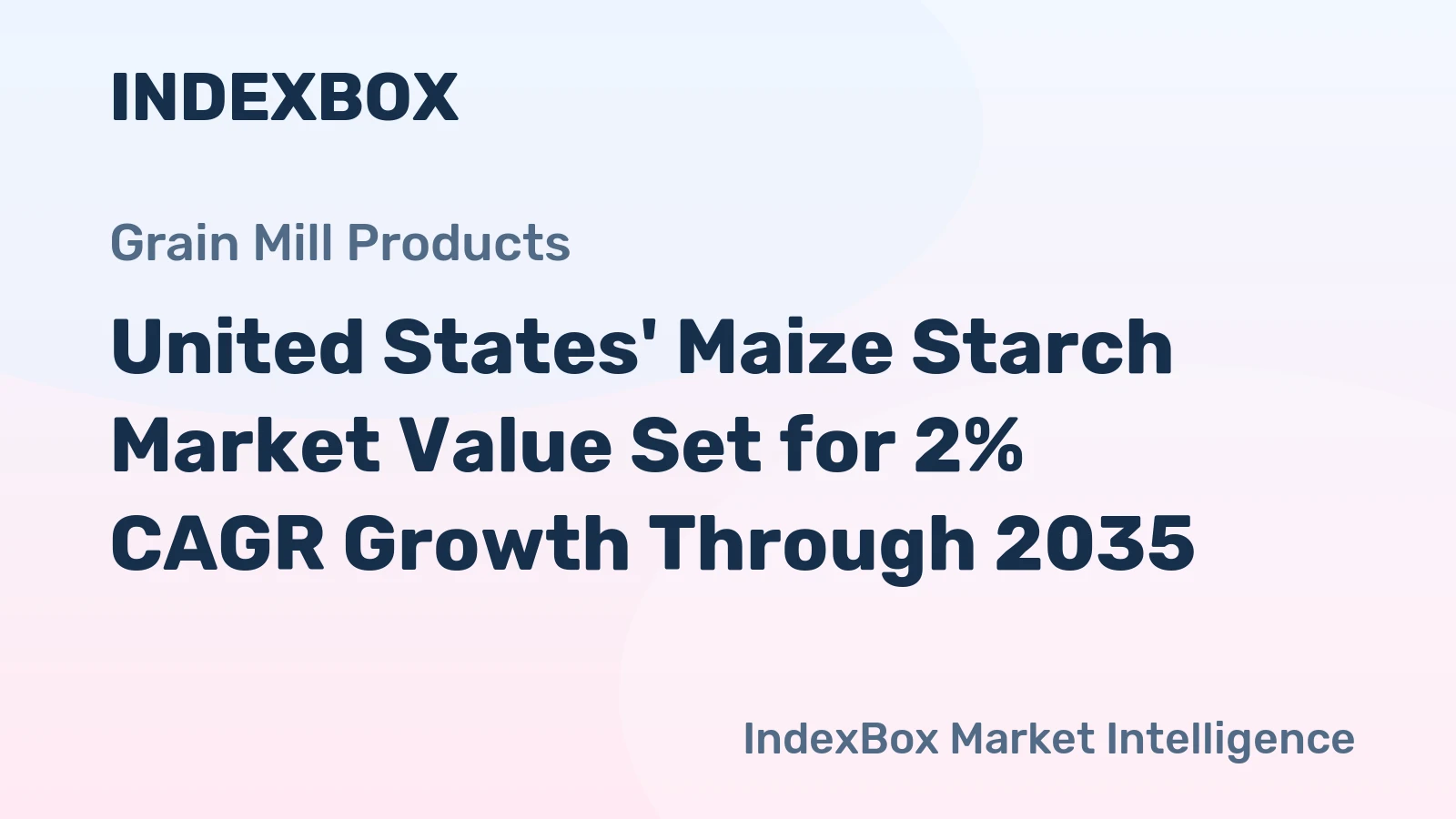 United States' Maize Starch Market Value Set for 2% CAGR Growth Through 2035