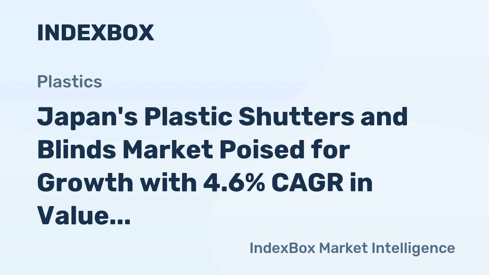Japan's Plastic Shutters and Blinds Market Poised for Growth with 4.6% CAGR in Value