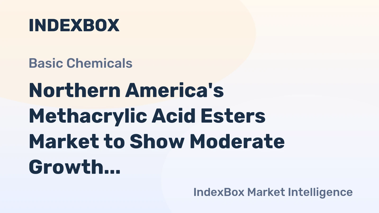 Northern America's Methacrylic Acid Esters Market to Show Moderate Growth with Anticipated CAGR of +0.6%
