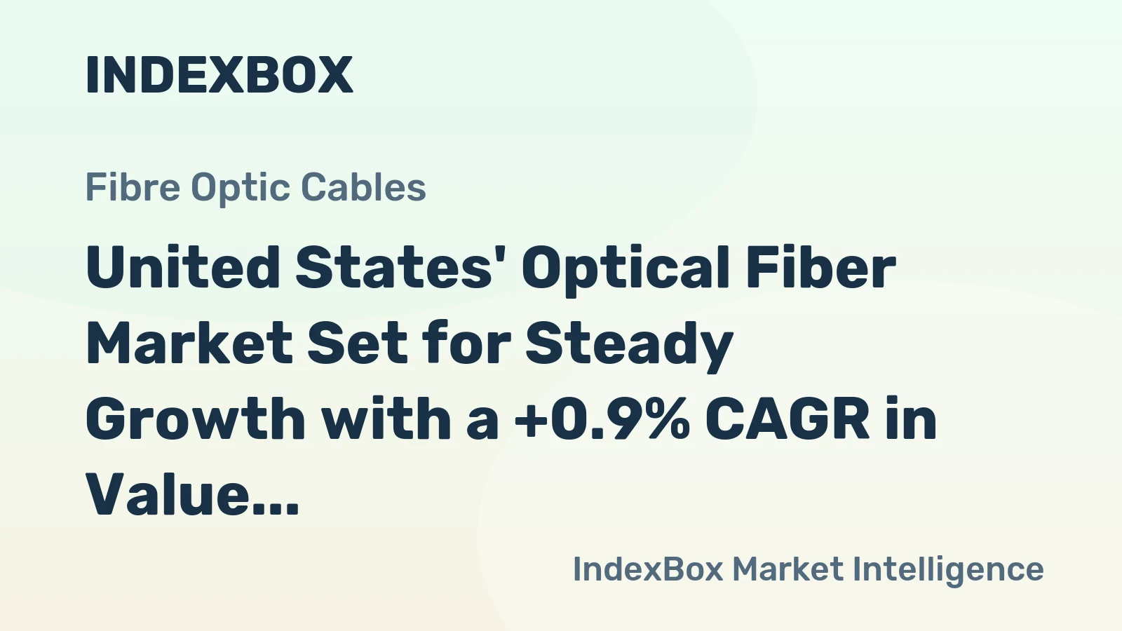 United States' Optical Fiber Market Set for Steady Growth with a +0.9% CAGR in Value Through 2035
