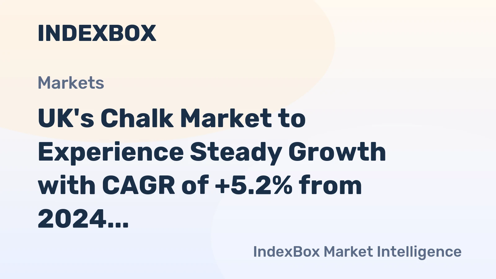 UK's Chalk Market to Experience Steady Growth with CAGR of +5.2% from 2024 to 2035