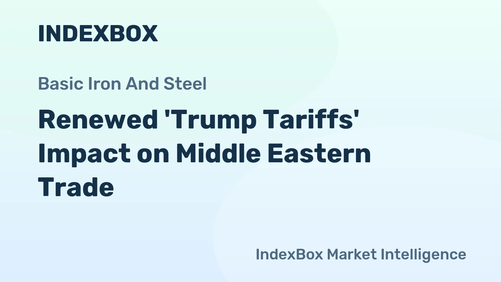 Renewed 'Trump Tariffs' Impact on Middle Eastern Trade