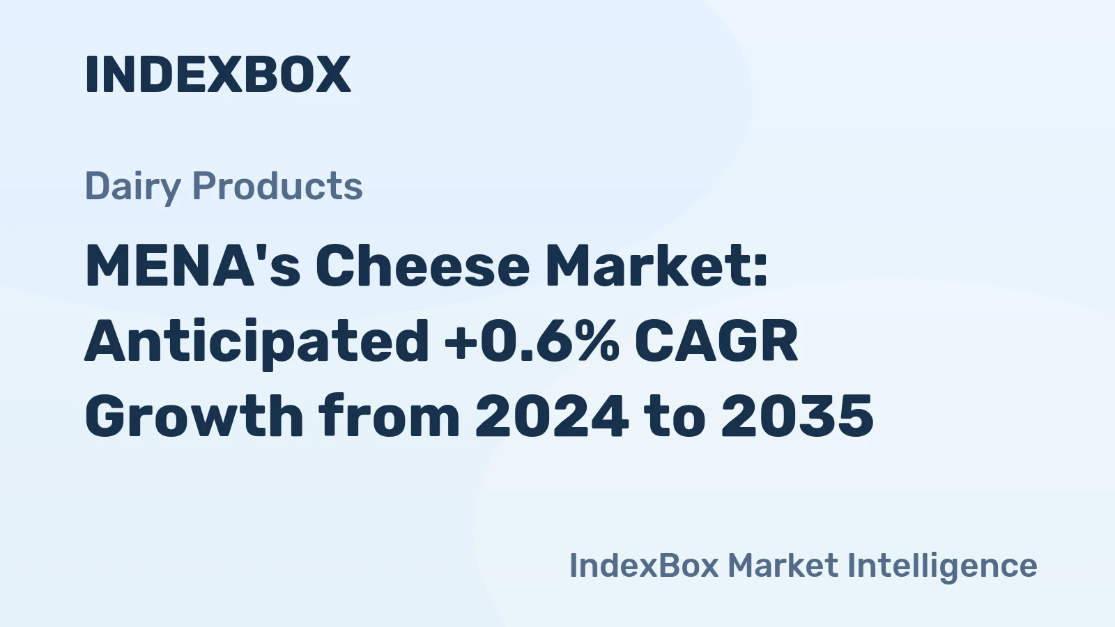MENA's Cheese Market: Anticipated +0.6% CAGR Growth from 2024 to 2035