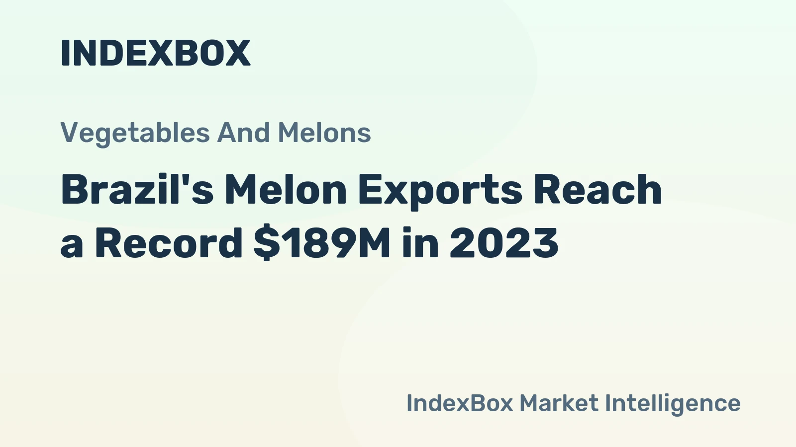 Brazil's Melon Exports Reach a Record $189M in 2023