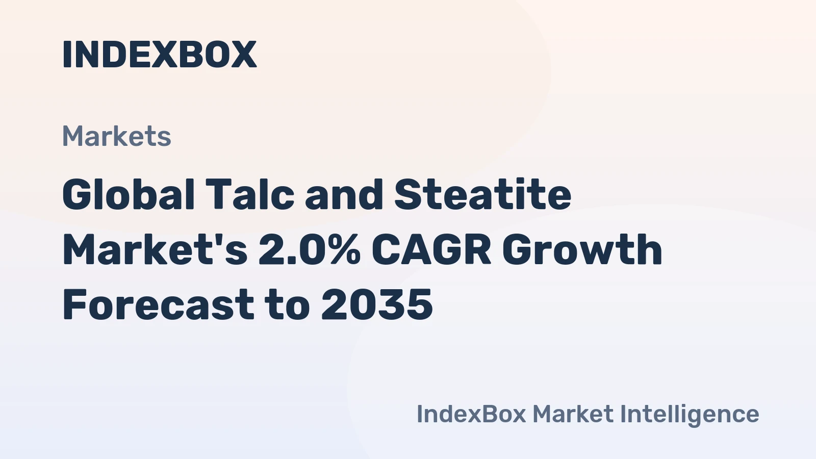 Global Talc and Steatite Market's 2.0% CAGR Growth Forecast to 2035