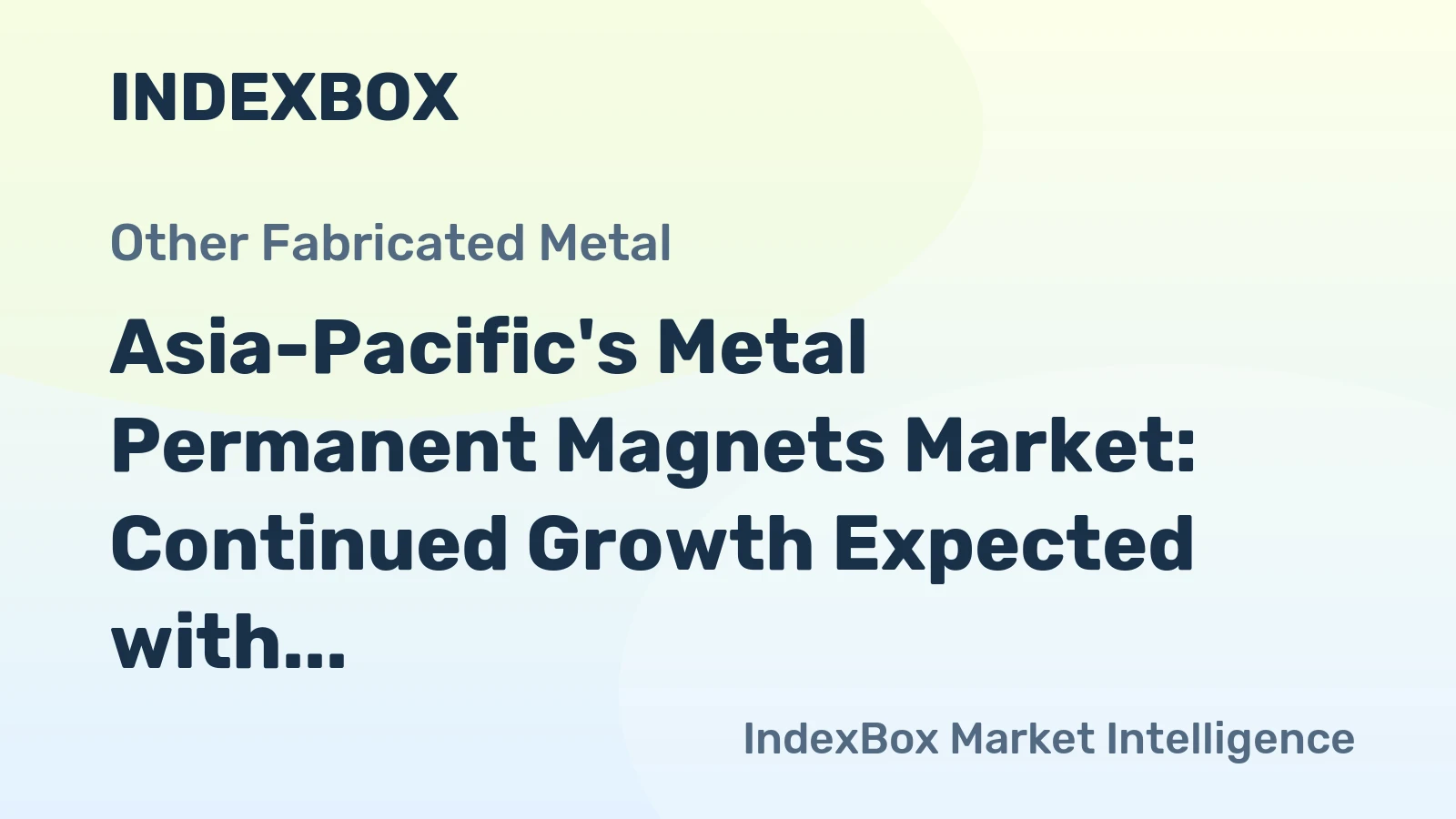 Asia-Pacific's Metal Permanent Magnets Market: Continued Growth Expected with Market Volume Projected to Reach 333K Tons and Market Value to Hit $7.7B by 2035