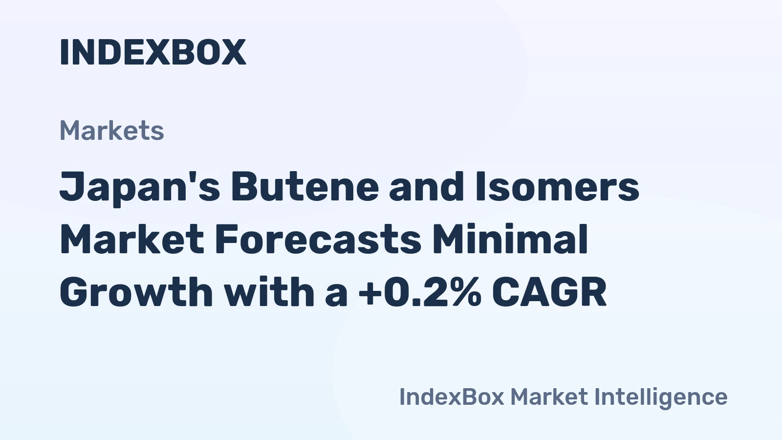 Japan's Butene and Isomers Market Forecasts Minimal Growth with a +0.2% CAGR