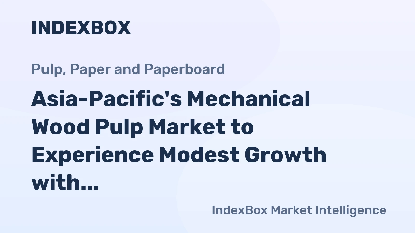 Asia-Pacific's Mechanical Wood Pulp Market to Experience Modest Growth with +0.9% CAGR by 2035
