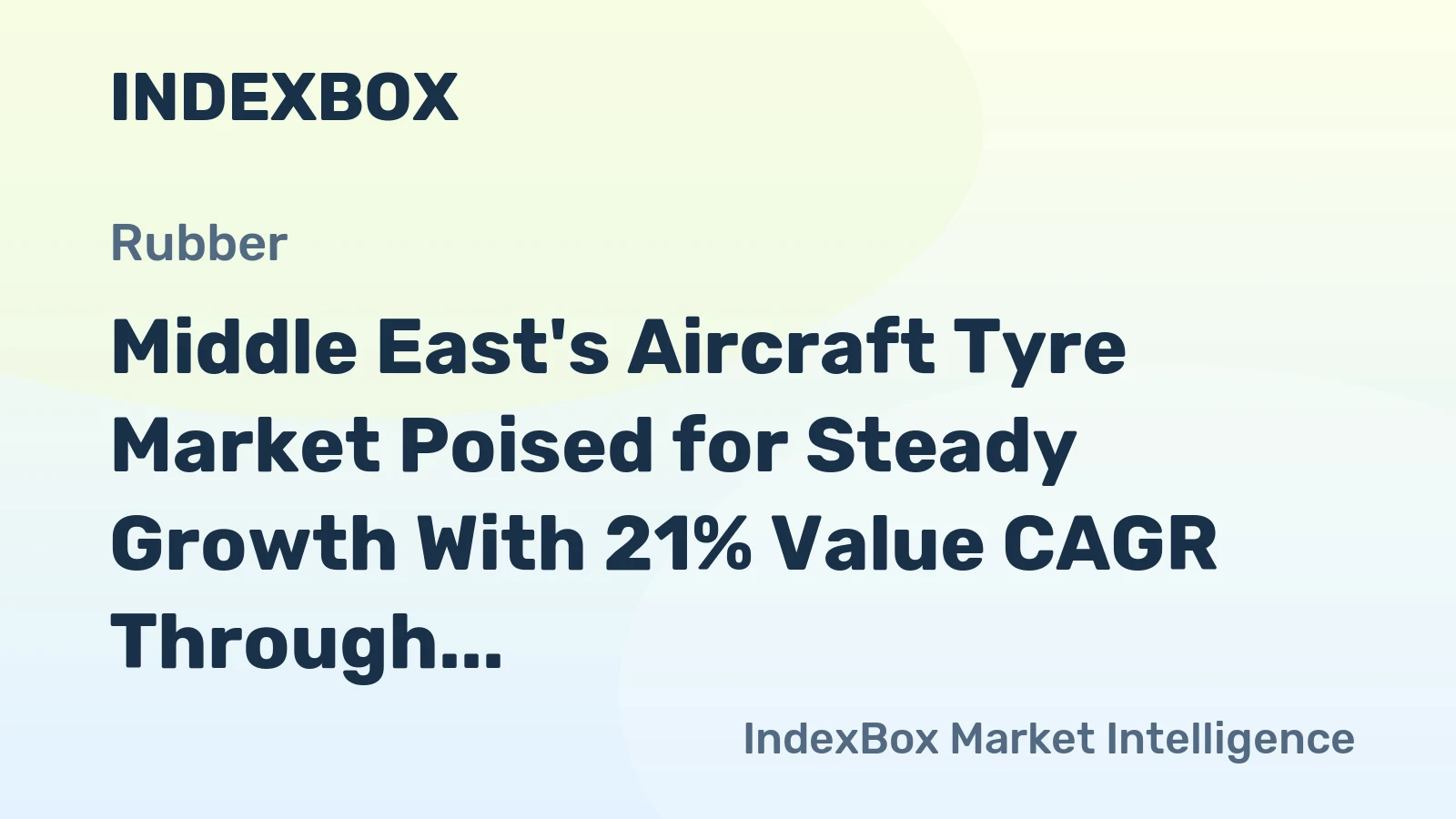 Middle East's Aircraft Tyre Market Poised for Steady Growth With 21% Value CAGR Through 2035