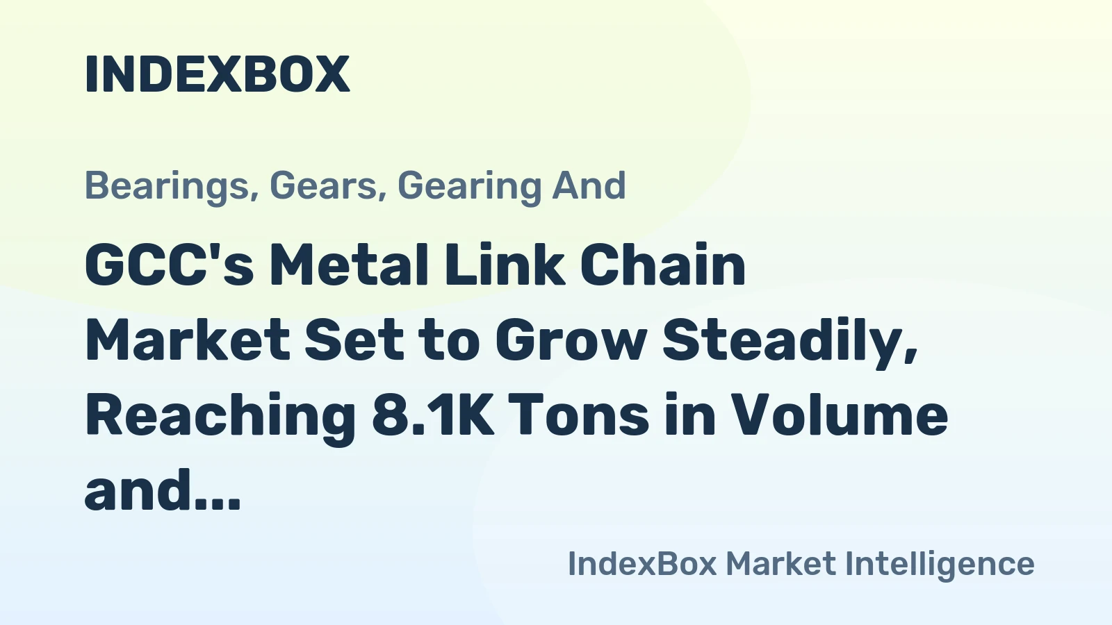 GCC's Metal Link Chain Market Set to Grow Steadily, Reaching 8.1K Tons in Volume and $30M in Value by 2035
