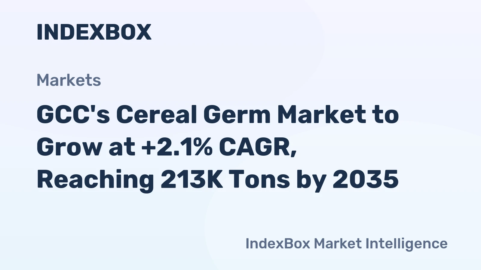 GCC's Cereal Germ Market to Grow at +2.1% CAGR, Reaching 213K Tons by 2035